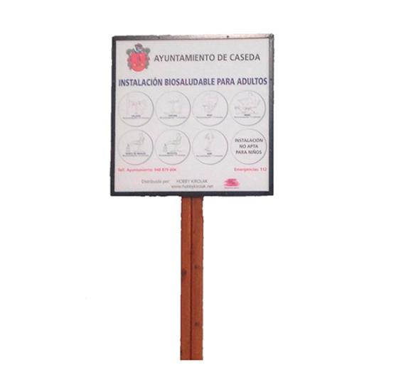 Cartaz informativo para parque infantil