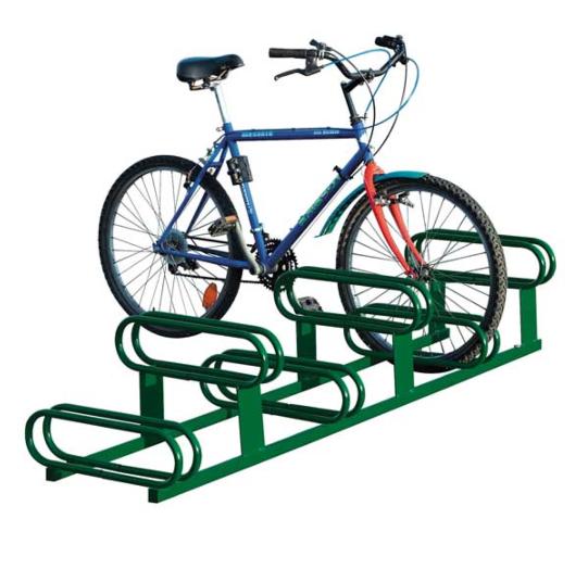 Aparcabicis 6 plazas pintado