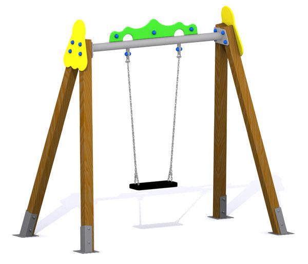 Columpio individual de 1 plaza