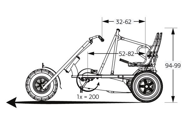 Kart de pedals BERG DUO CHOPPER BFR