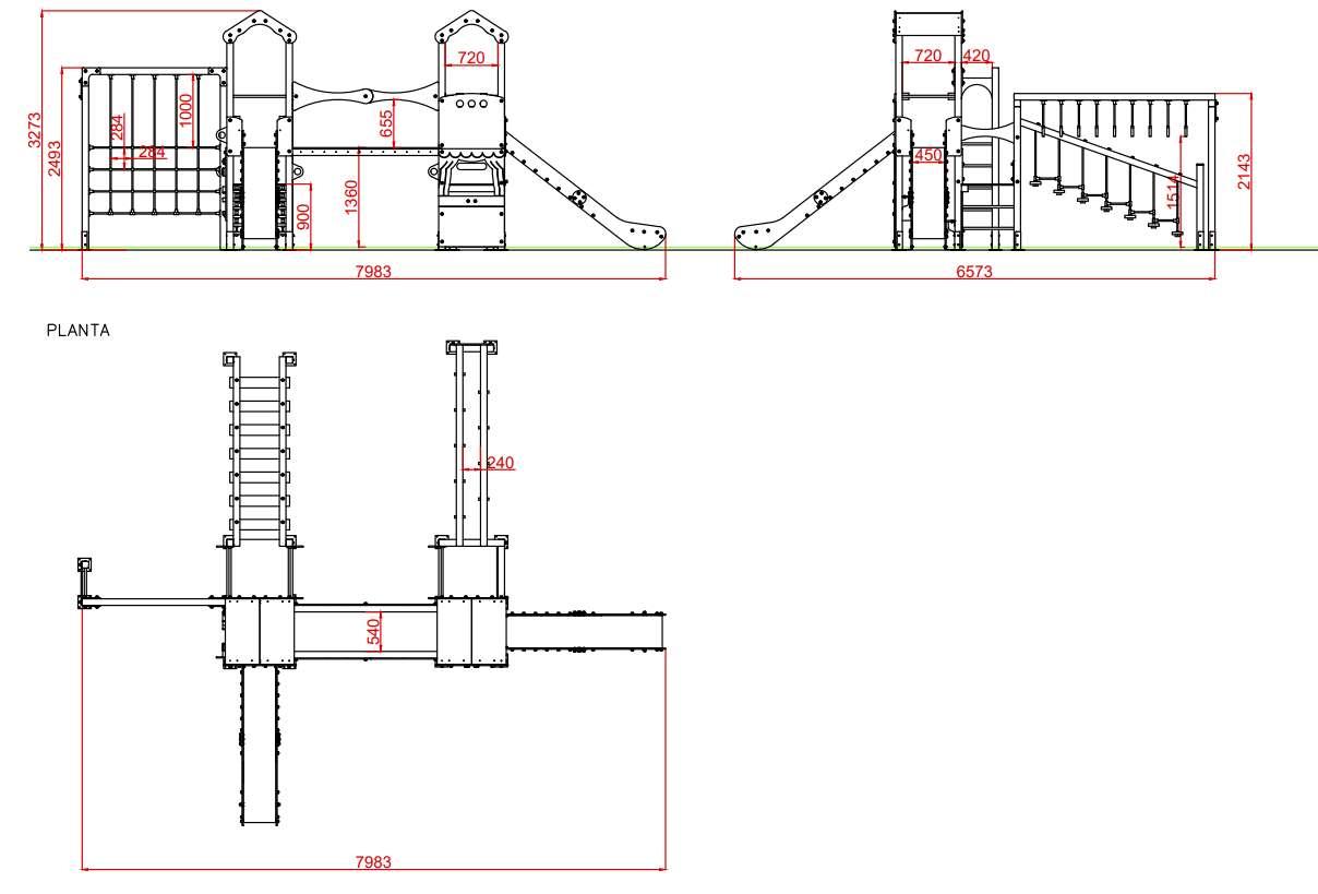 Parque infantil JAKARTA uso público comercial